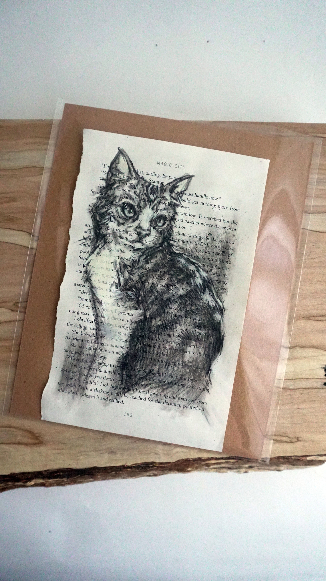 Original Charcoal Cat Portrait Charcoal Drawing Tabby Cat - Etsy