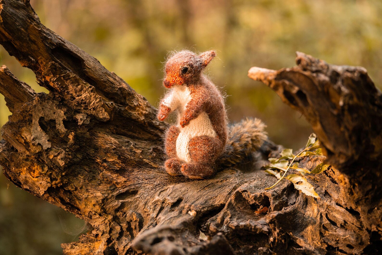 Knitted Realistic Squirrel - Etsy