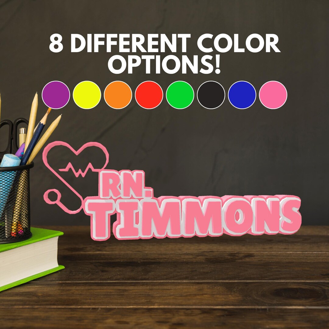 Custom Nurse Name Plate, Nurse Name Sign, Nurse Graduation Gift, LPN ...