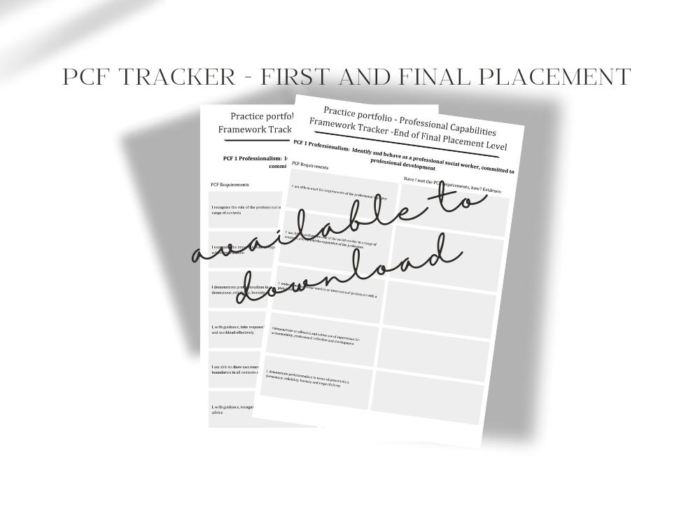 Printable Social Work Placement Guide Student Social Worker Digital ...