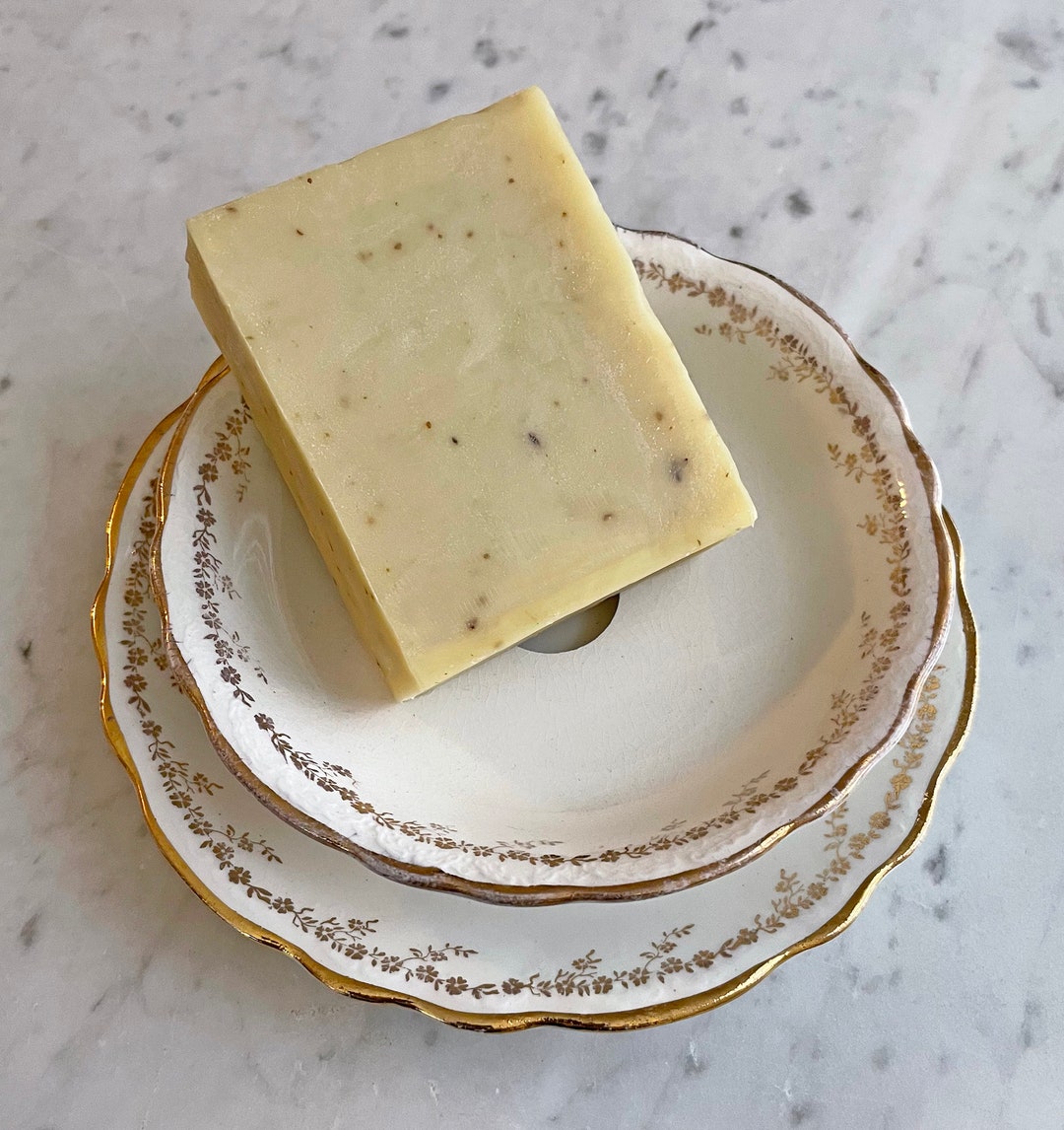 2 Piece Vintage Soap Dish Bar Soap / Homer Laughlin China / Upcycled ...