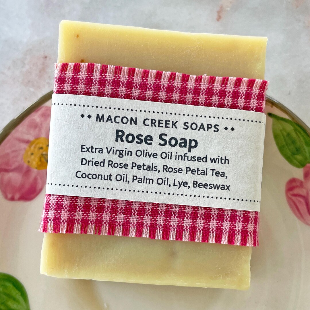 Rose Soap / Olive Oil Soap Bar / Natural Soap / No Fragrance or ...