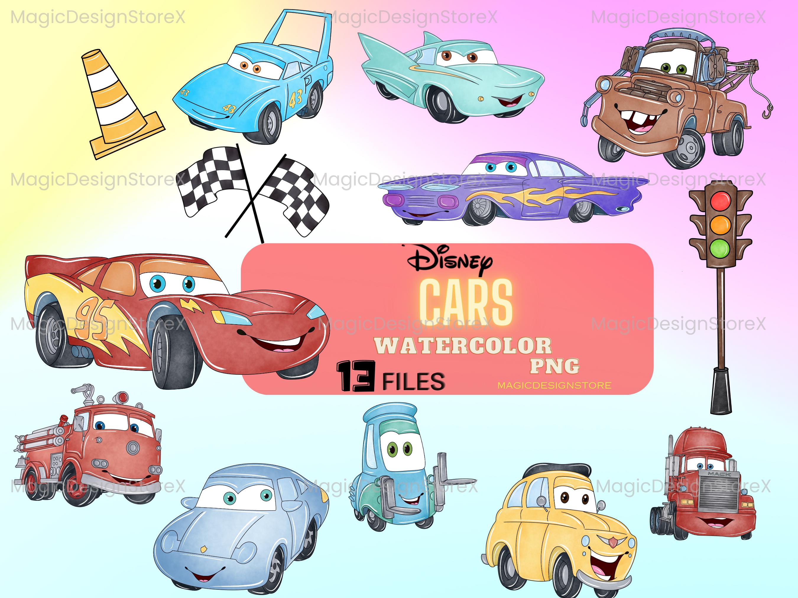 Car Watercolor Art PNG Bundle, Digital Download for T-shirts, Colorful ...