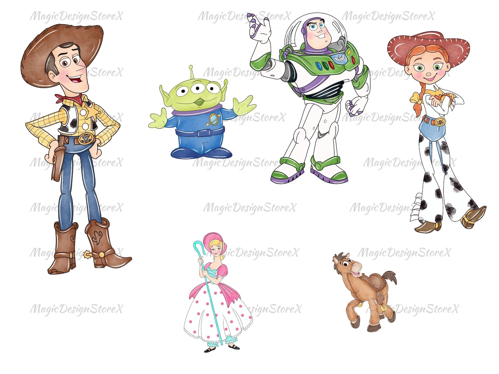 Toy Story Watercolor Printable, Watercolor Clipart Woody, Toy Story ...