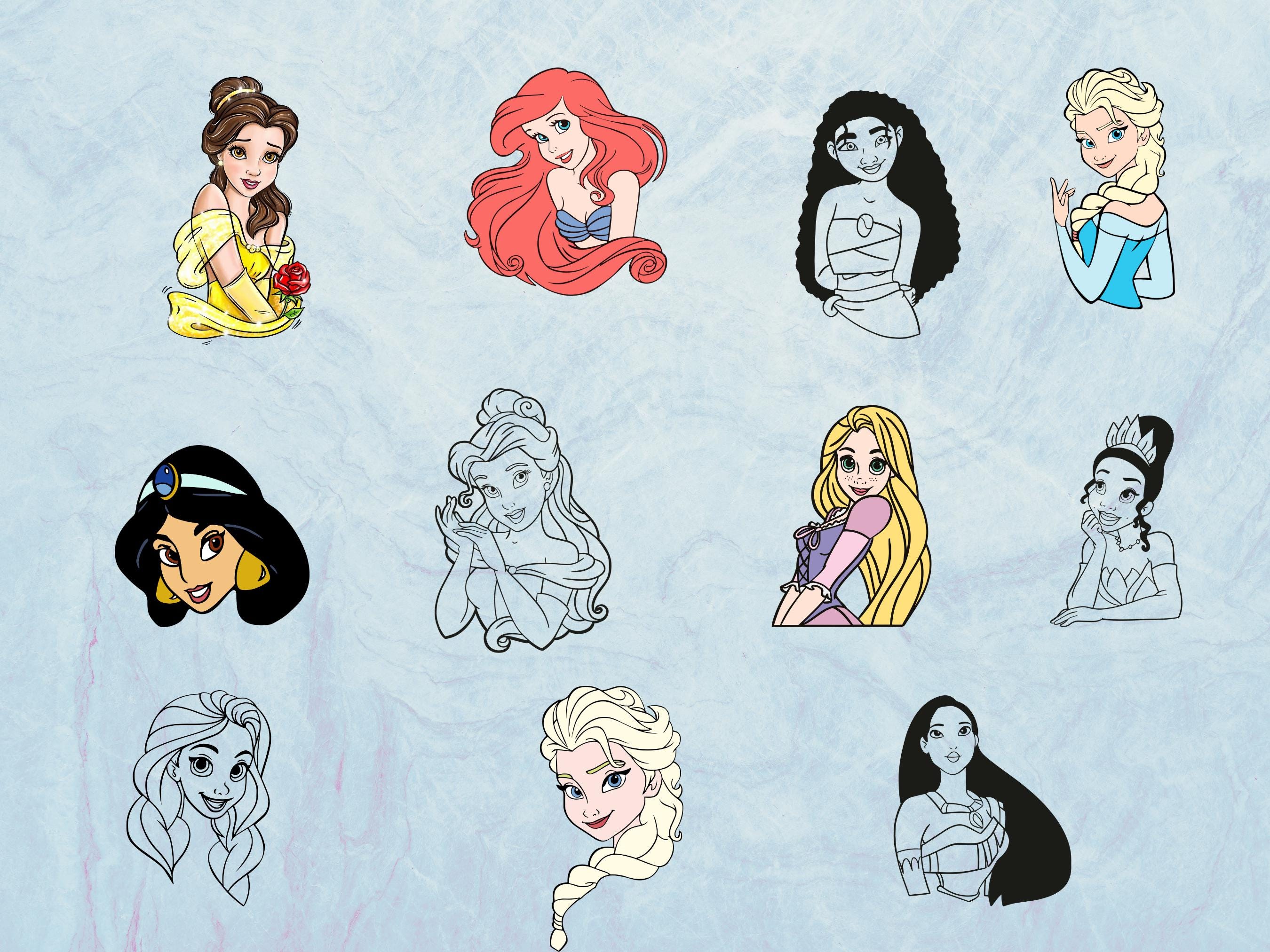 Princess SVG Bundle, Princess Digital Download, Princess Digital Image ...
