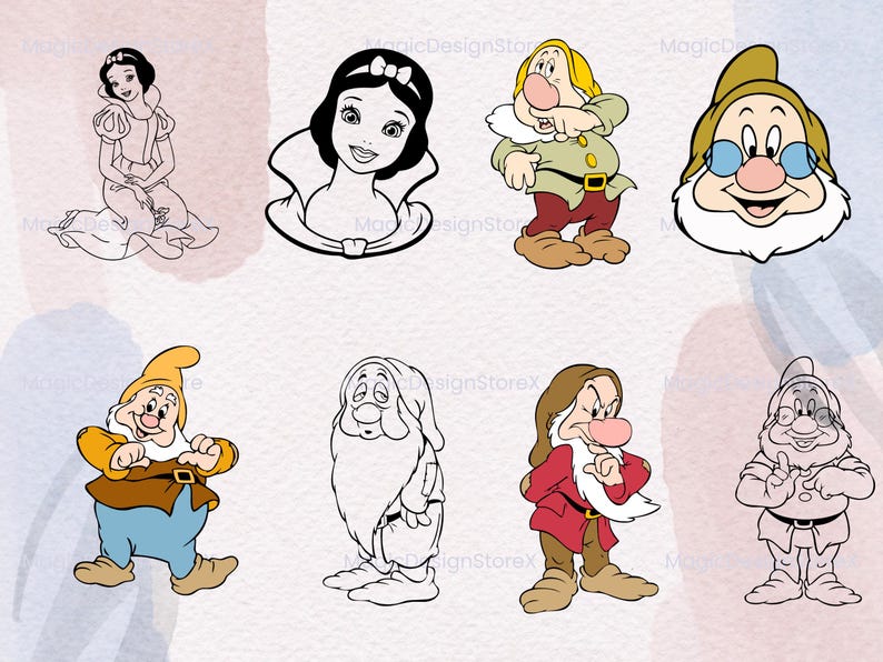 Snow White SVG Bundle, Snow White Digital Download, Snow White Digital ...