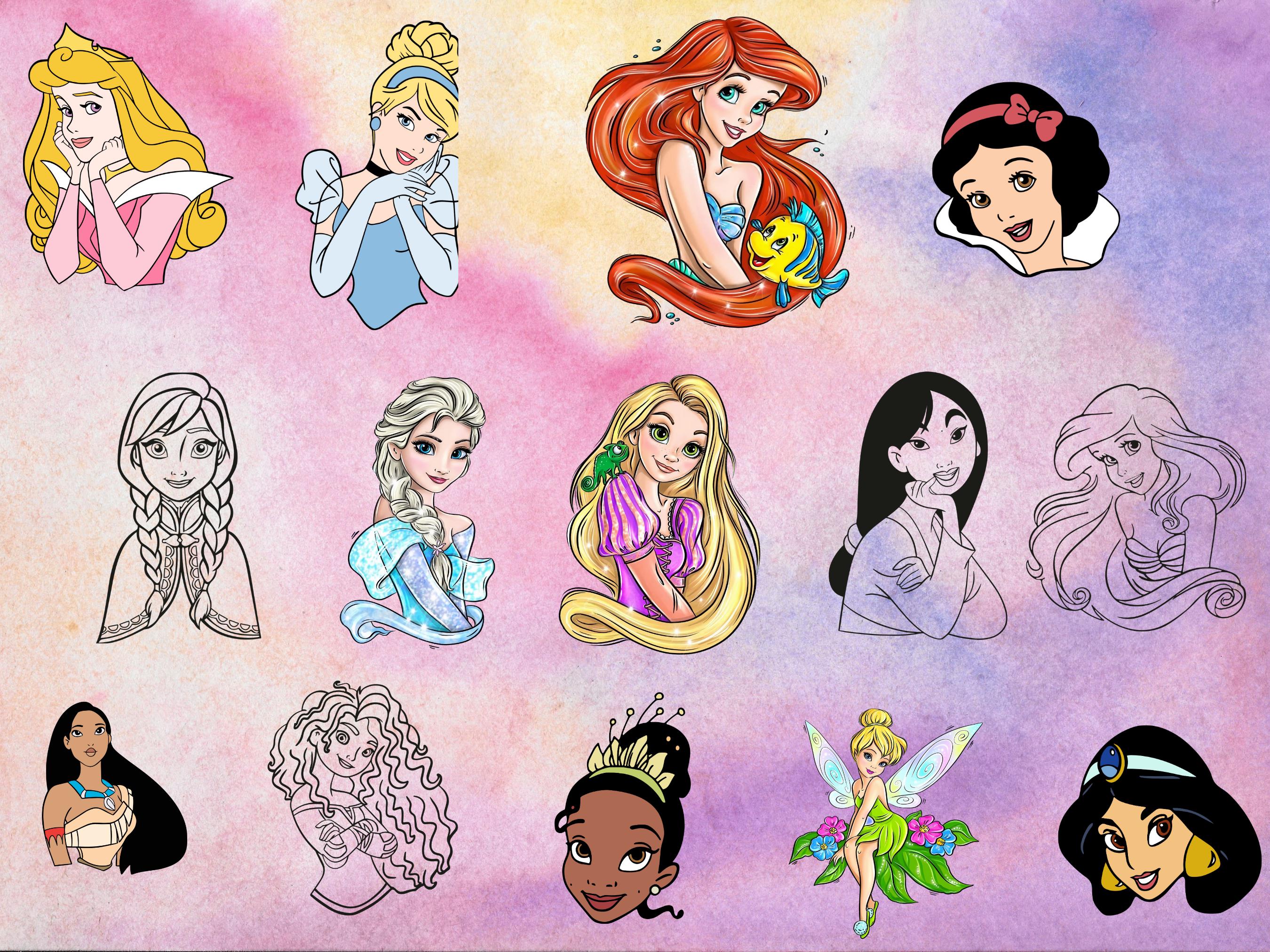 Princess SVG Bundle, Princess Digital Download, Princess Digital Image ...