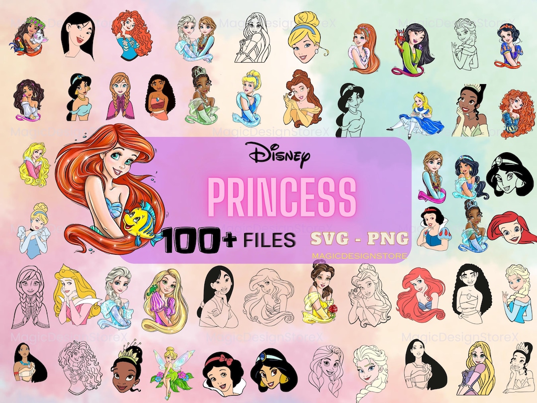 Princess SVG Bundle, Princess Digital Download, Princess Digital Image ...