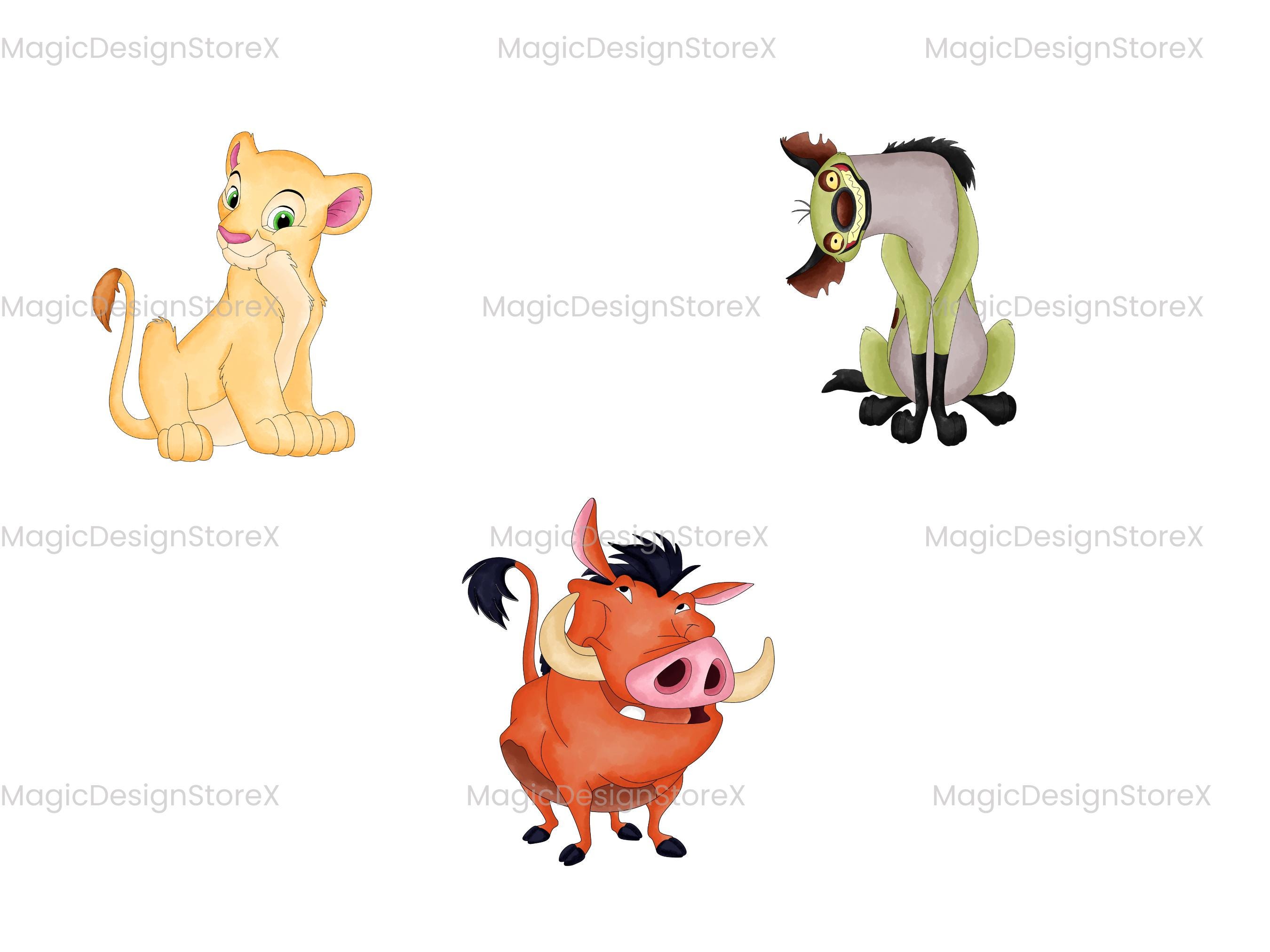 Lion King Watercolor Art Bundle Png, Lion King PNG, SVG Digital ...