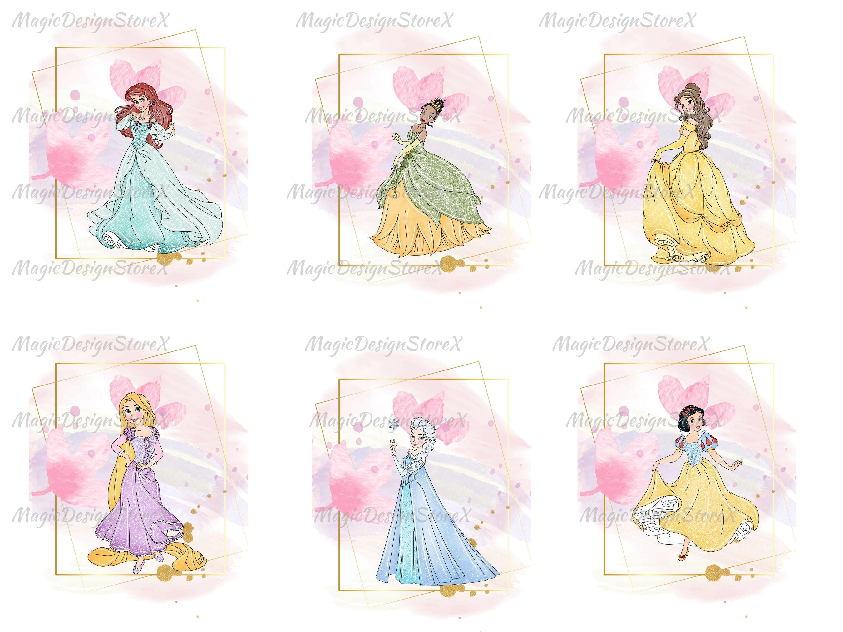 Magical Fairytale Princesses, Watercolor Fantasy Art , Instant Download ...