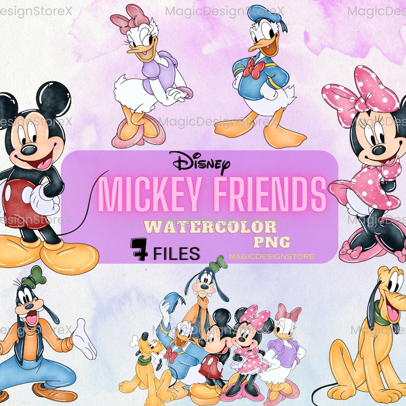Mickey Mouse Pastel Png - Etsy UK