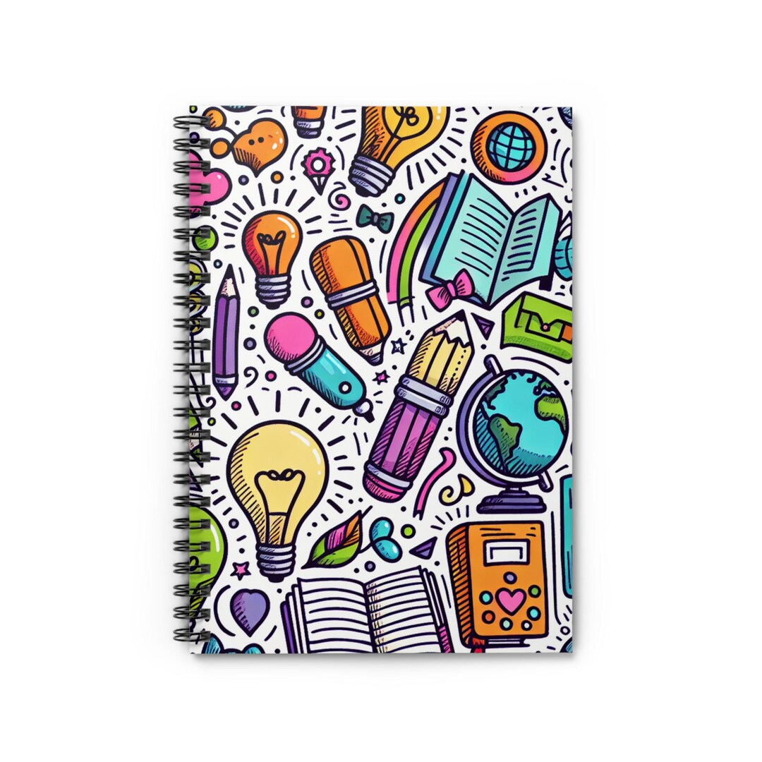Kids School Notebook Doodle Sketchbook Writing Journal Back to School ...