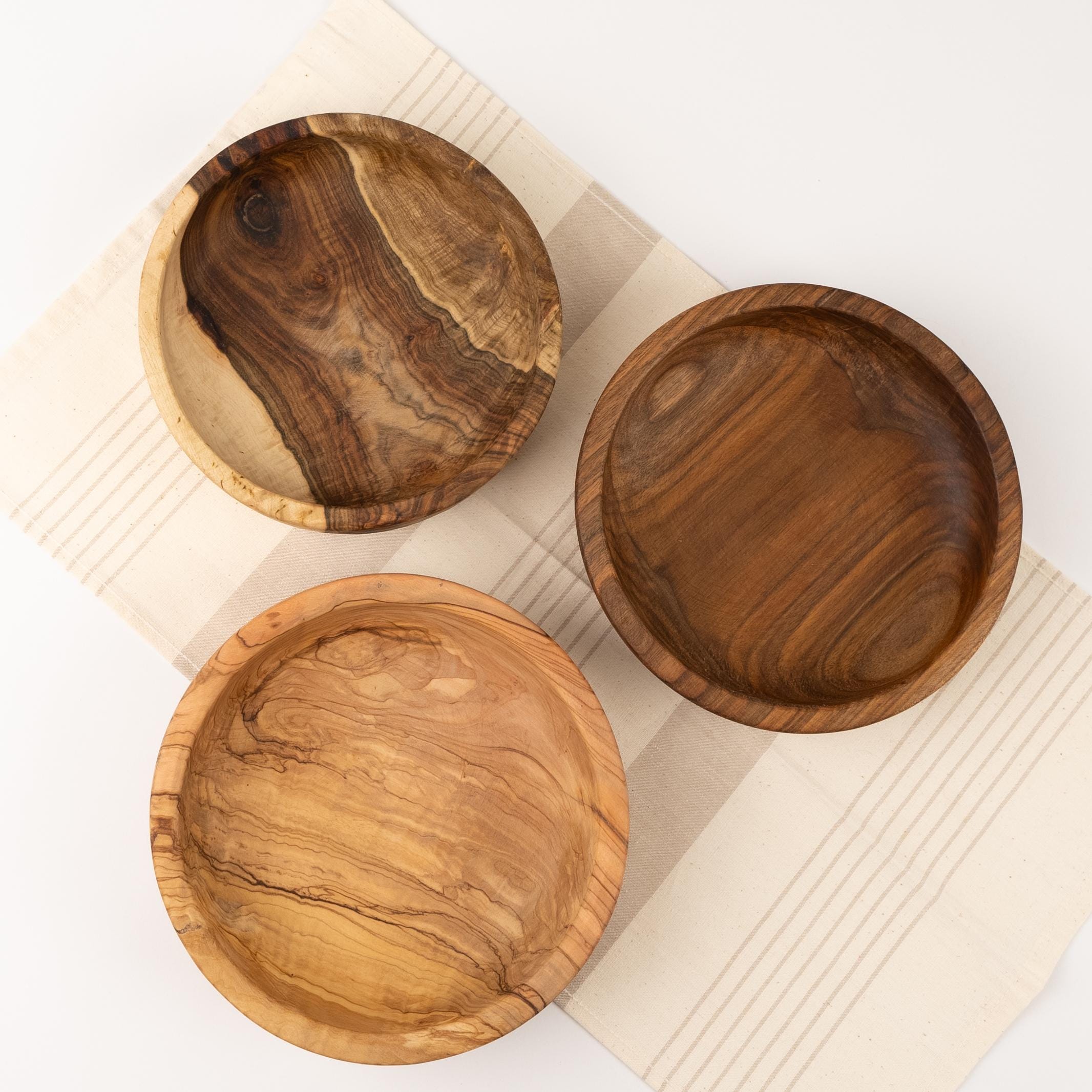 Mastic Wood Salad Bowl, Rustic Kitchen and Home Decor, Wooden Bowl for ...
