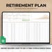 Retirement Planner Spreadsheet: Financial Planning Template (google ...