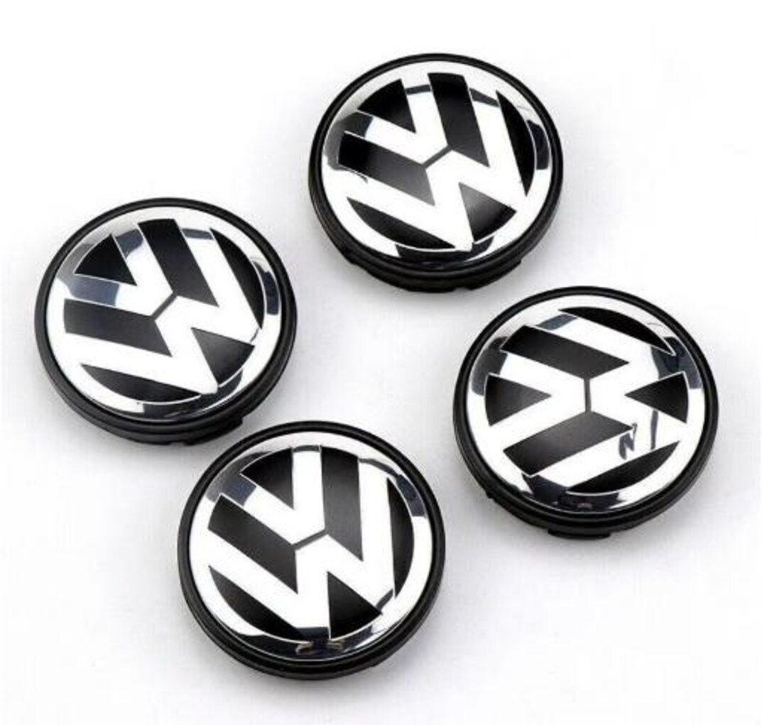 Genuine VW Alloy Wheel Centre Cap Satin Black High Chrome 65mm - Etsy UK
