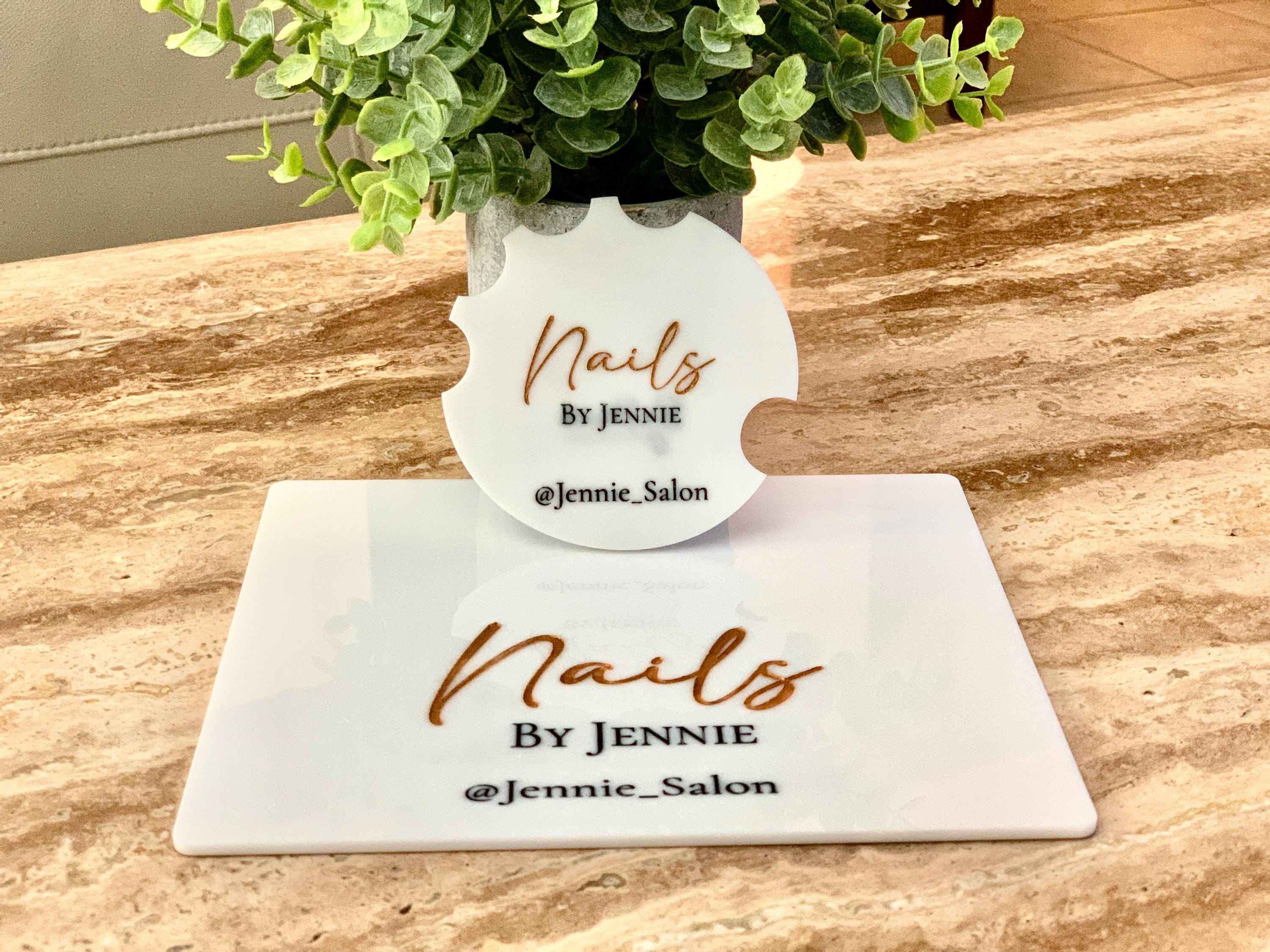 Personalized Acrylic Nailfie Set | Nail Tech Photo Prop | Nail Pictures ...