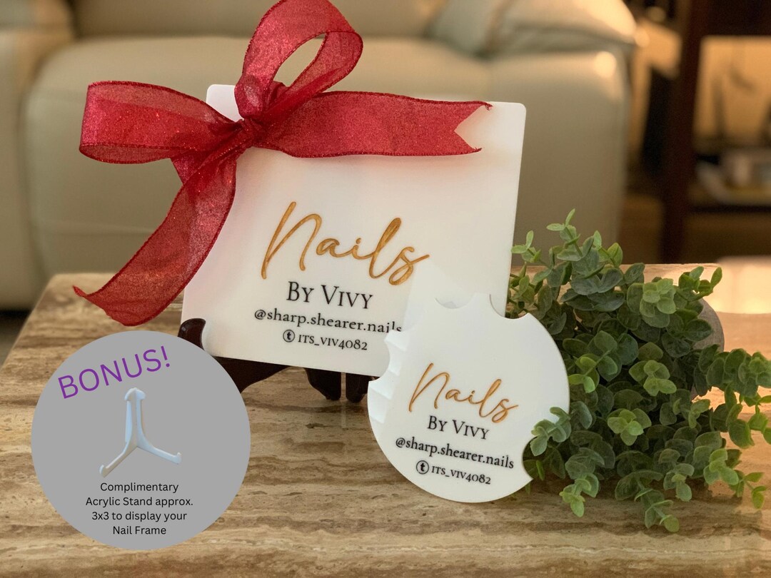 Personalized Acrylic Nailfie Set Nail Tech Photo Prop Nail Pictures ...