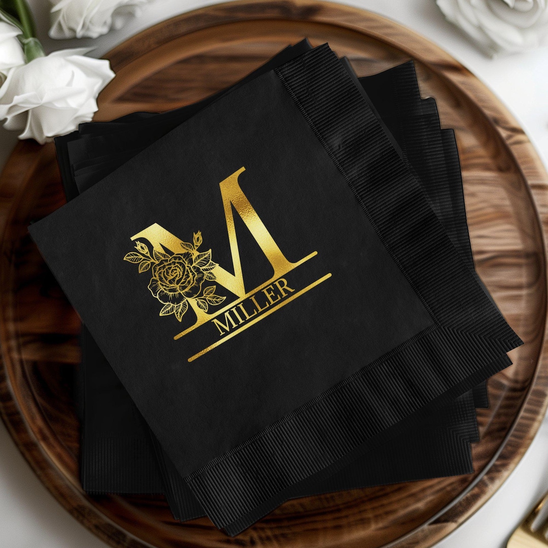 Custom Family Napkins | Personalized Napkin With Name | Family Name ...