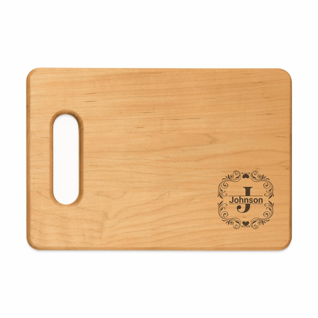 Custom Initial Cutting Boards, Personalized Family Name, Monogrammed ...