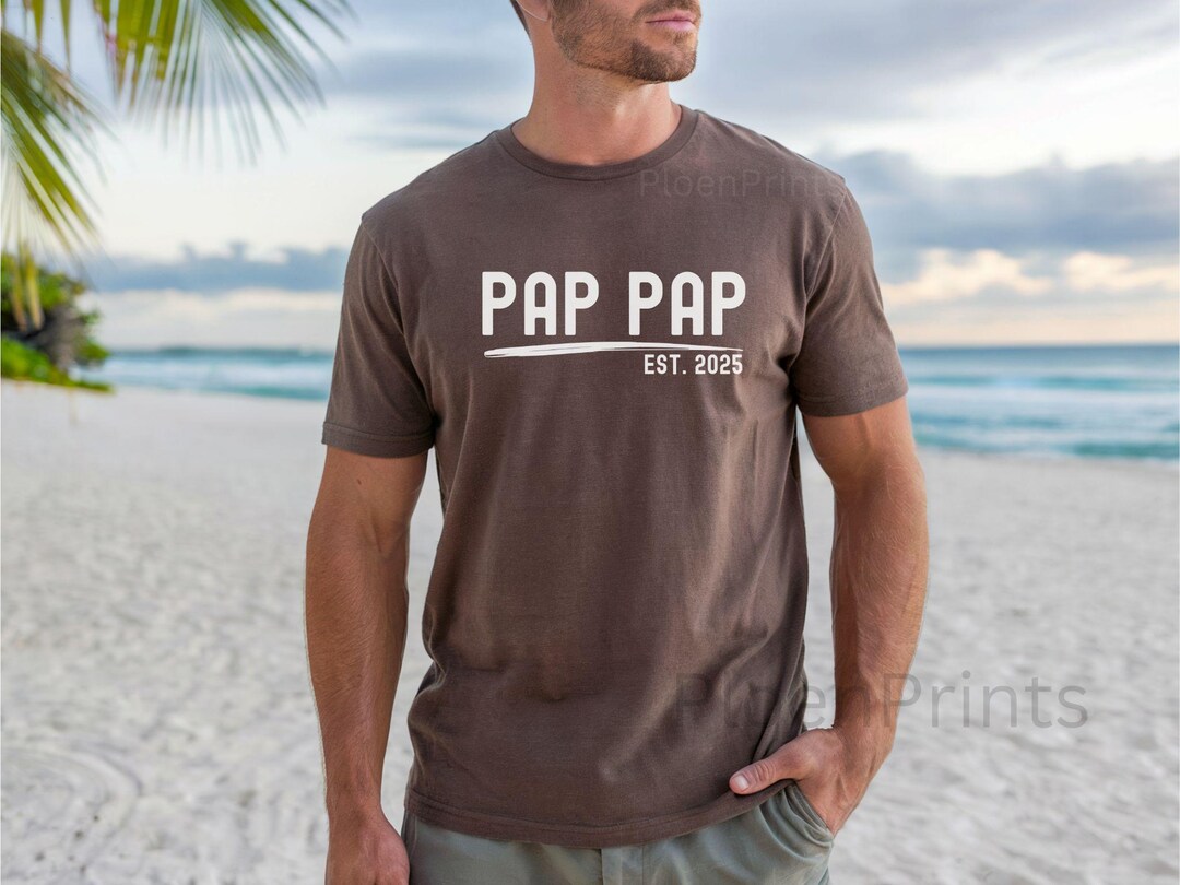 Comfort Colors Pap Pap Shirt, Custom Pap Pap Tee, Father's Day Shirt ...