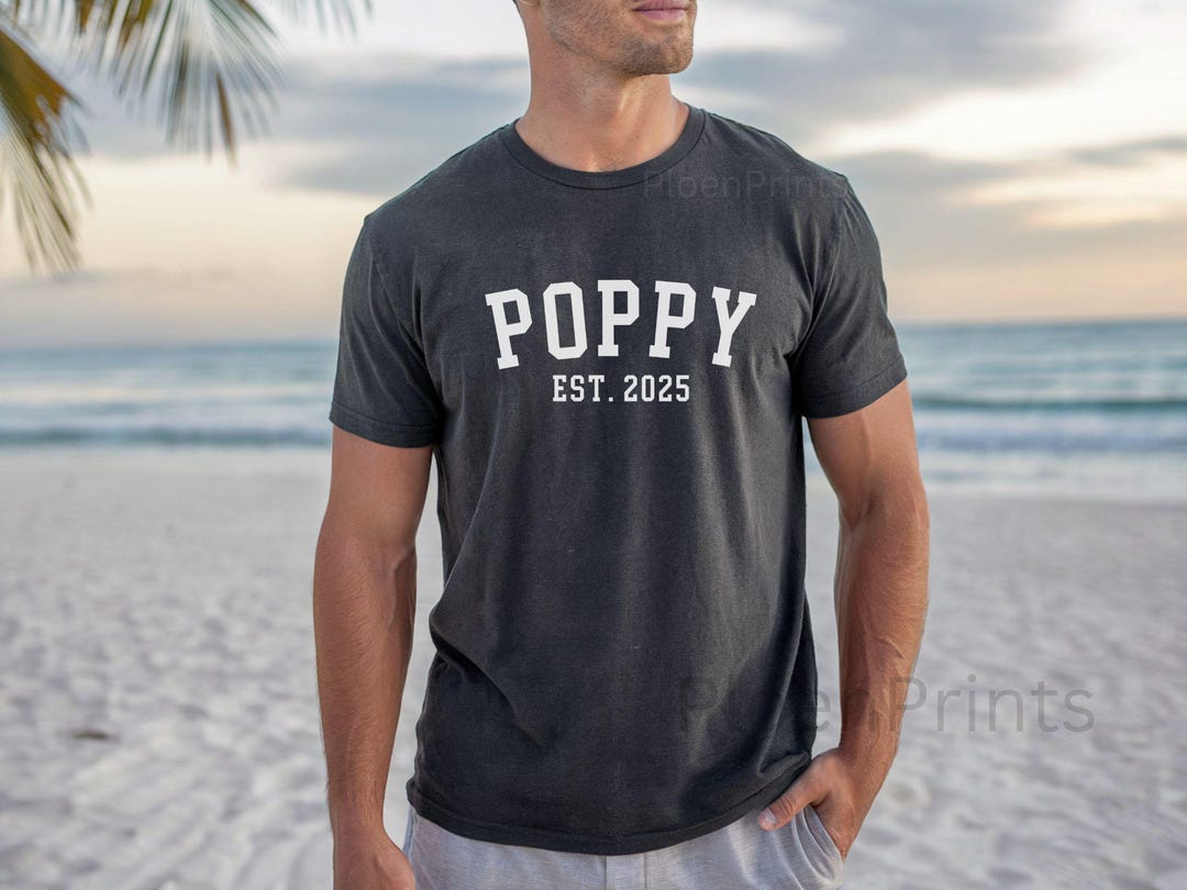 Comfort Colors Poppy Shirt, Custom Poppy Tee, Father's Day Tee Shirt ...