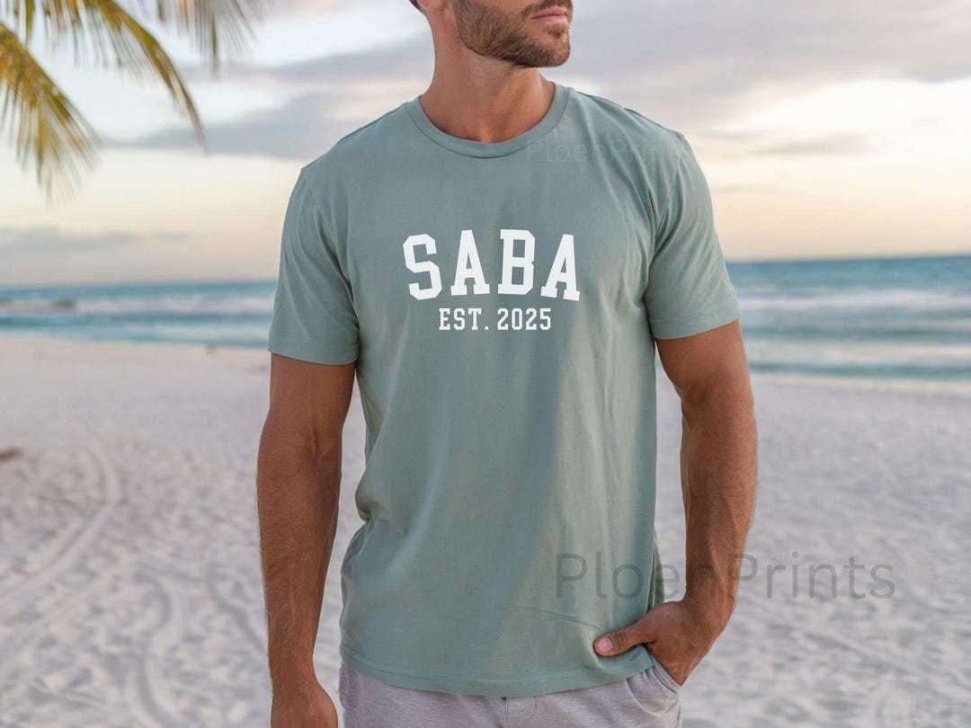 Comfort Colors Saba Shirt, Custom Saba Tee, Father's Day Tee Shirt ...