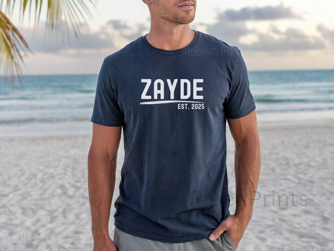 Comfort Colors Zayde Shirt, Custom Zayde Tee, Father's Day Tee Shirt ...