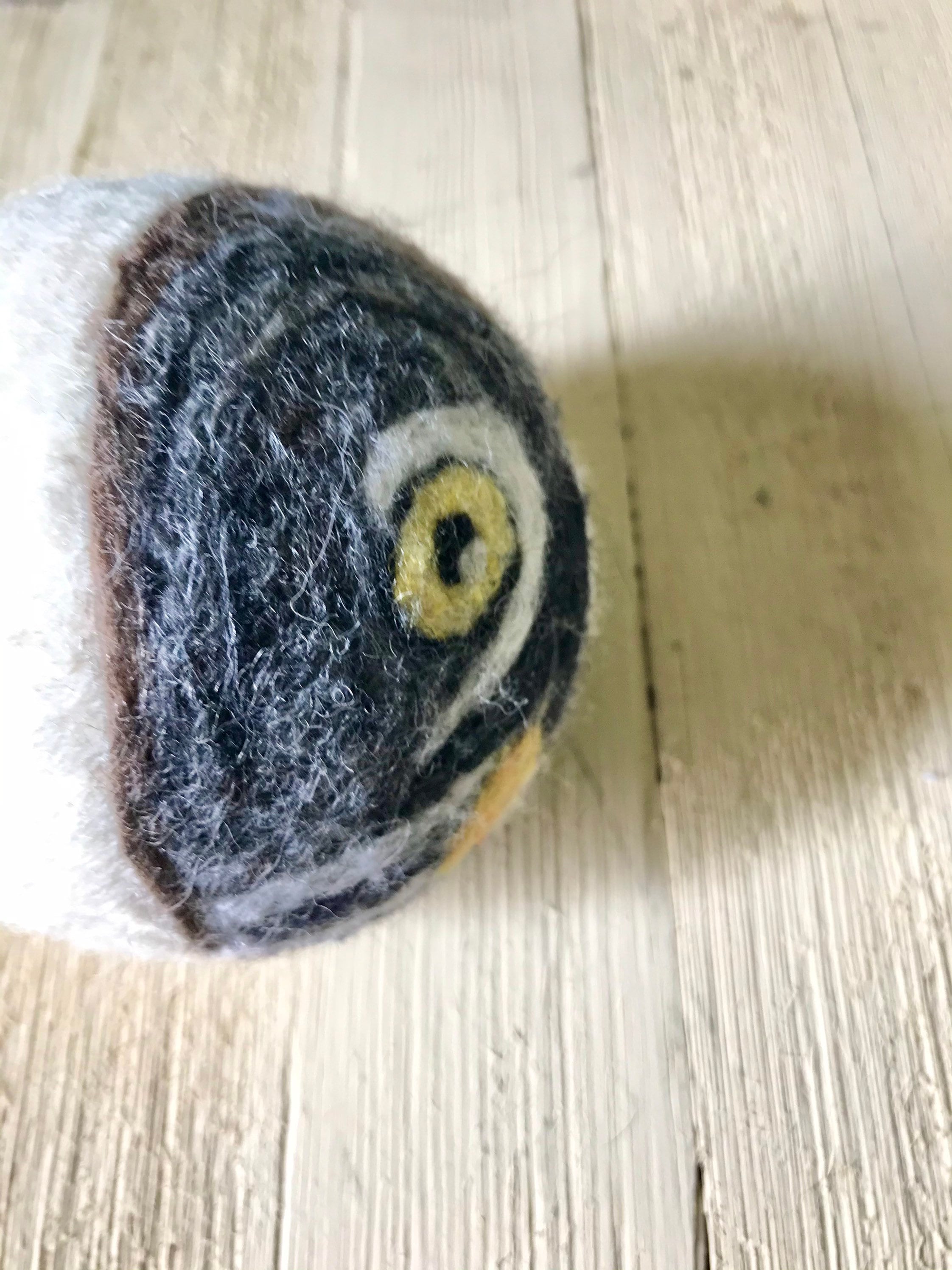 Barred Owl Felted Wool Dryer Ball Toy Fiber Art Bird Decor - Etsy UK