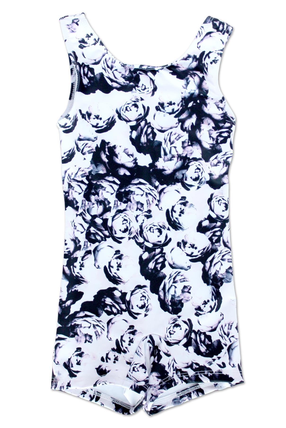 Onyx Roses Solid Tank Unitard - Etsy