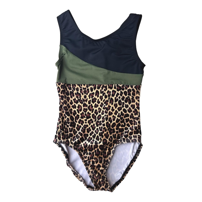 Safari Leopard Combo Tank Leotard - Etsy