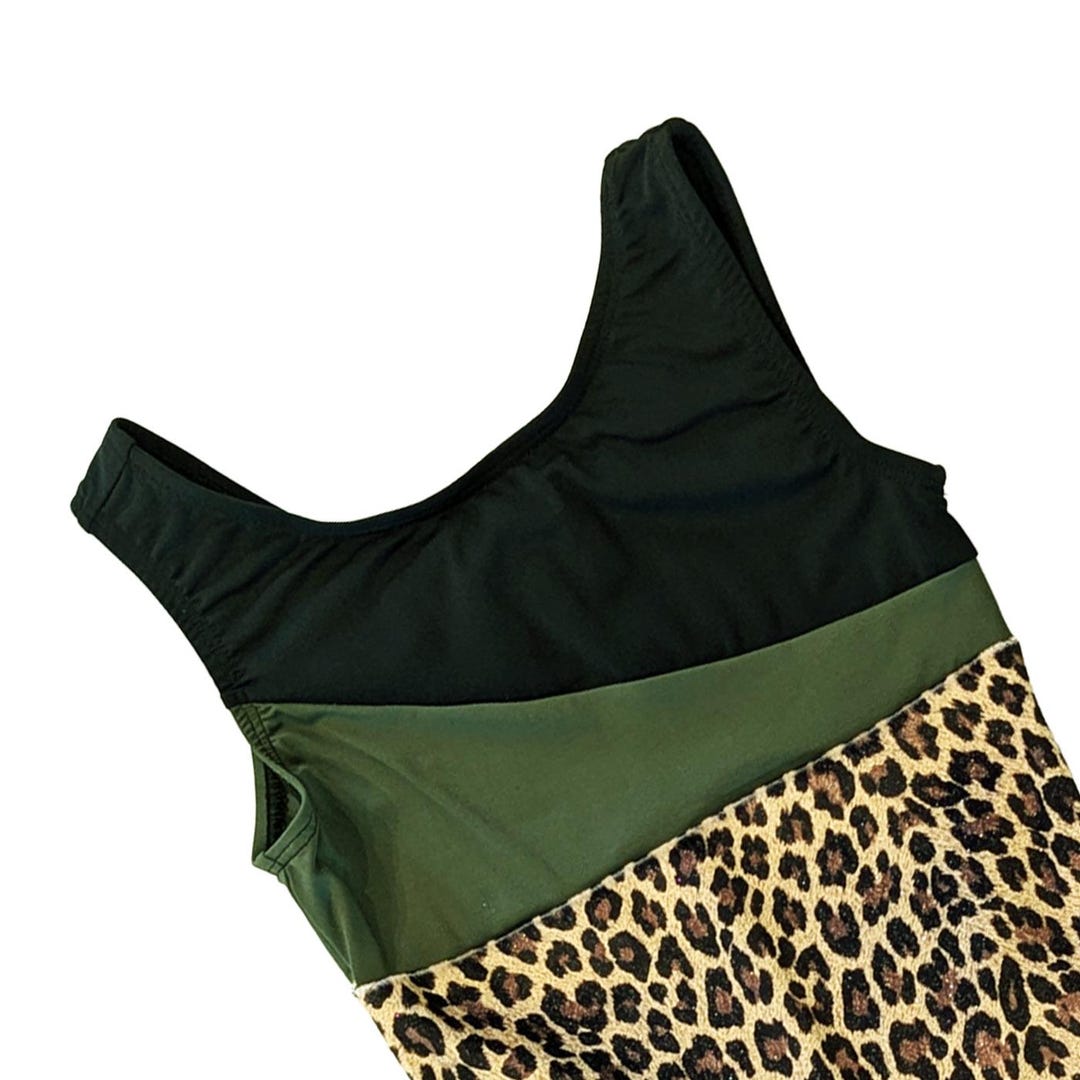 Safari Leopard Combo Tank Unitard - Etsy