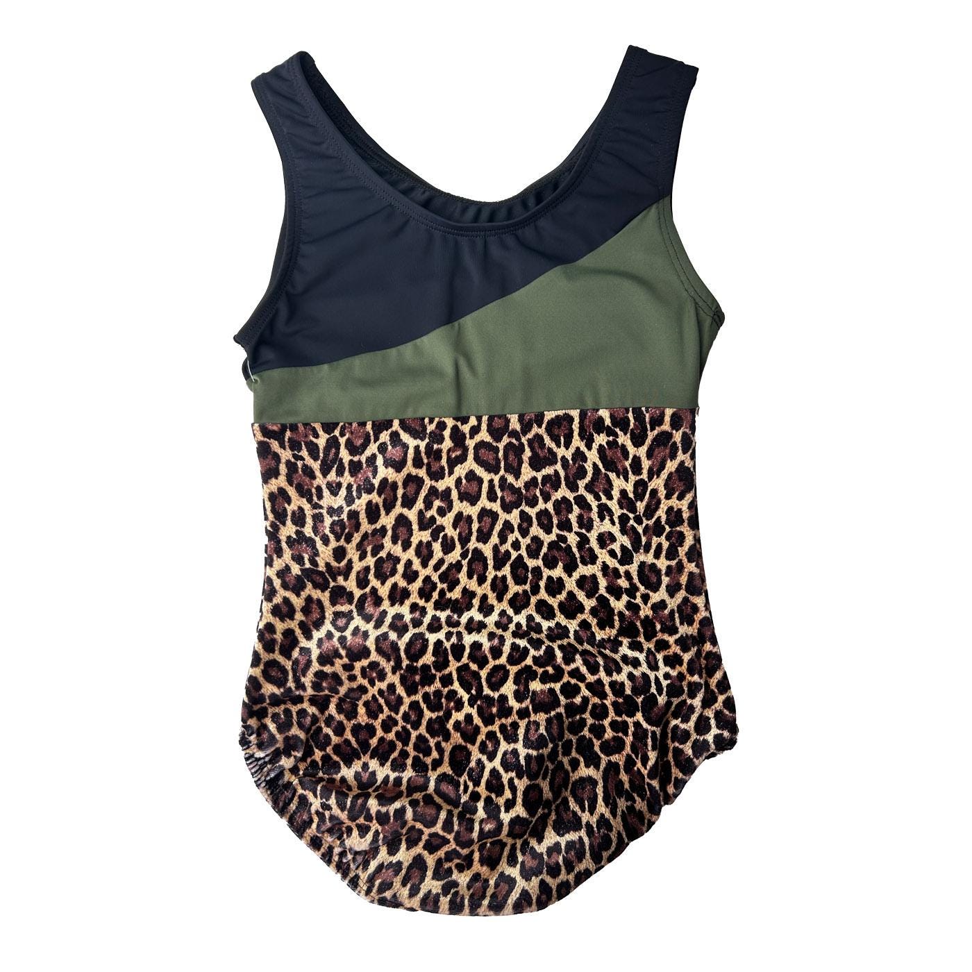 Safari Leopard Combo Tank Leotard - Etsy