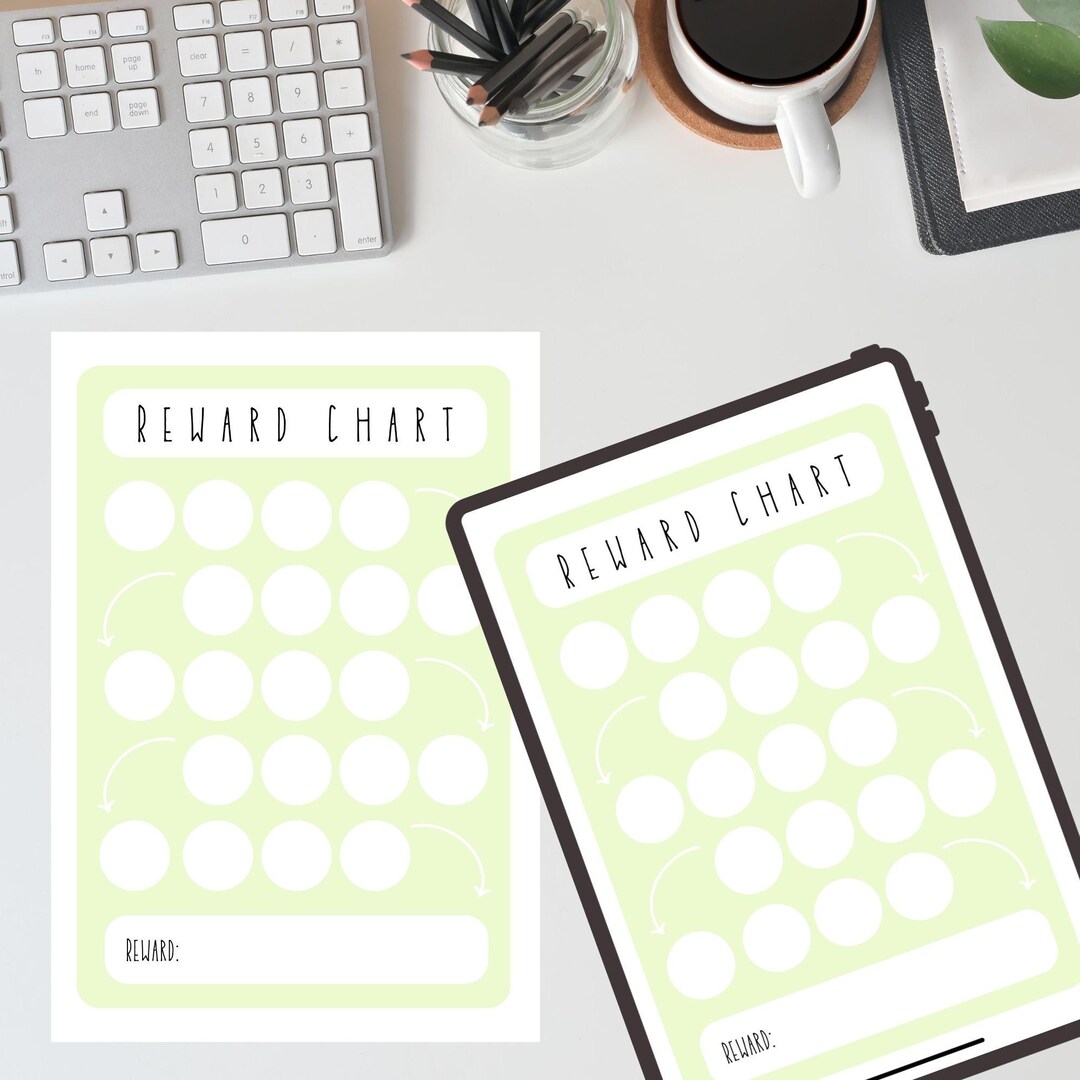 Digital / Printable Reward Chart | Goal Setting, Motivation | Instant ...