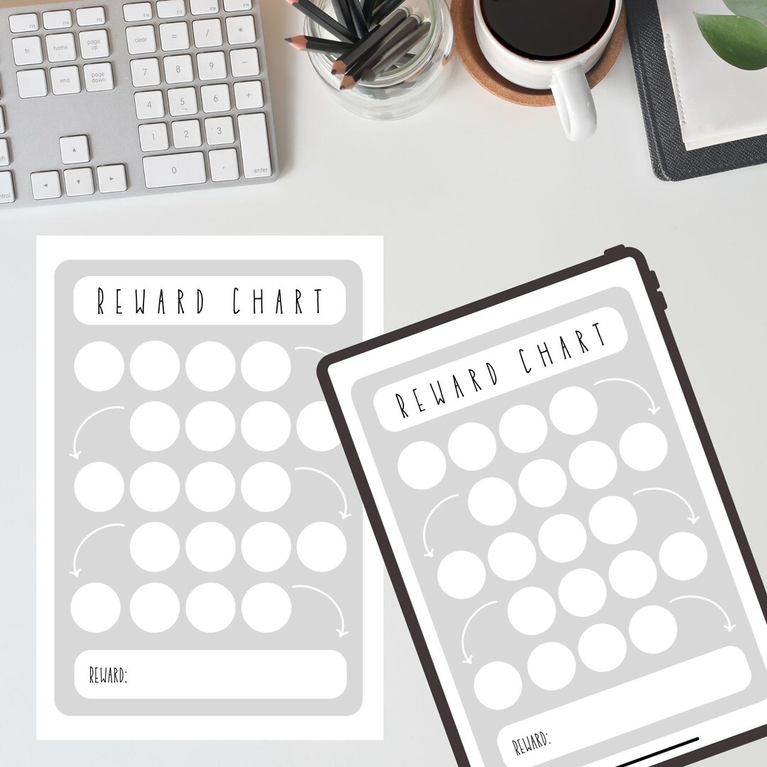 Digital / Printable Reward Chart | Goal Setting, Motivation | Instant ...
