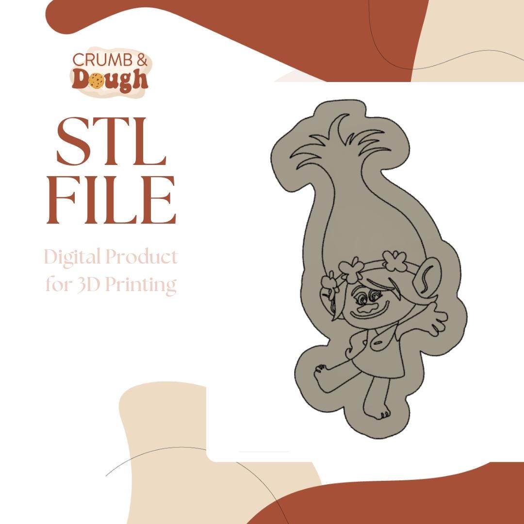 Poppy Cookie Stamp & Cutter STL File - Etsy