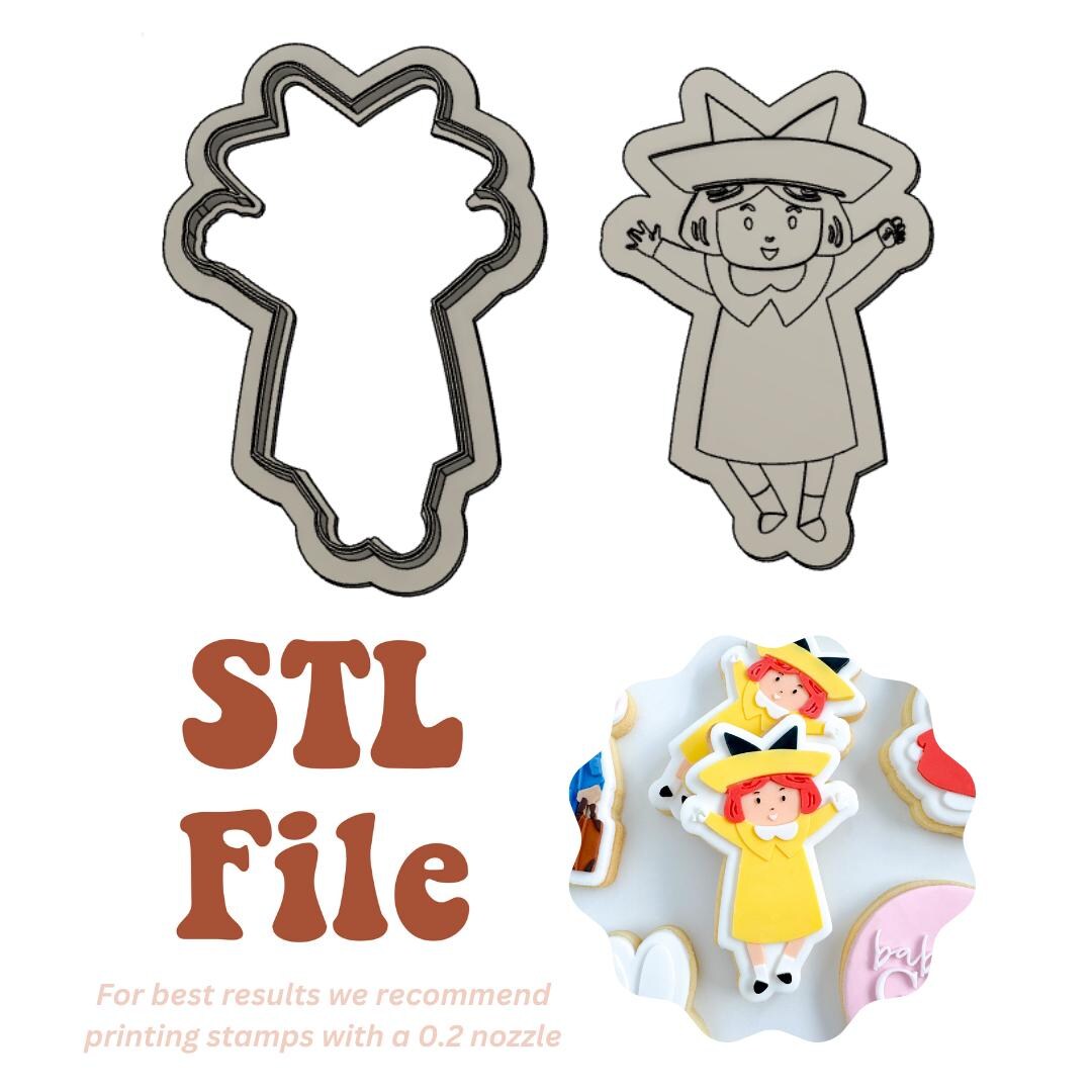 Madeline Cookie Stamp & Cutter STL File - Etsy