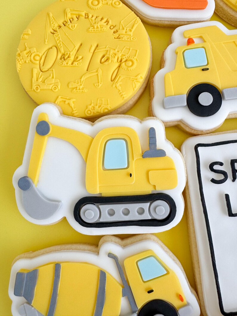 Construction Excavator Cookie Stamp & Cutter STL File - Etsy