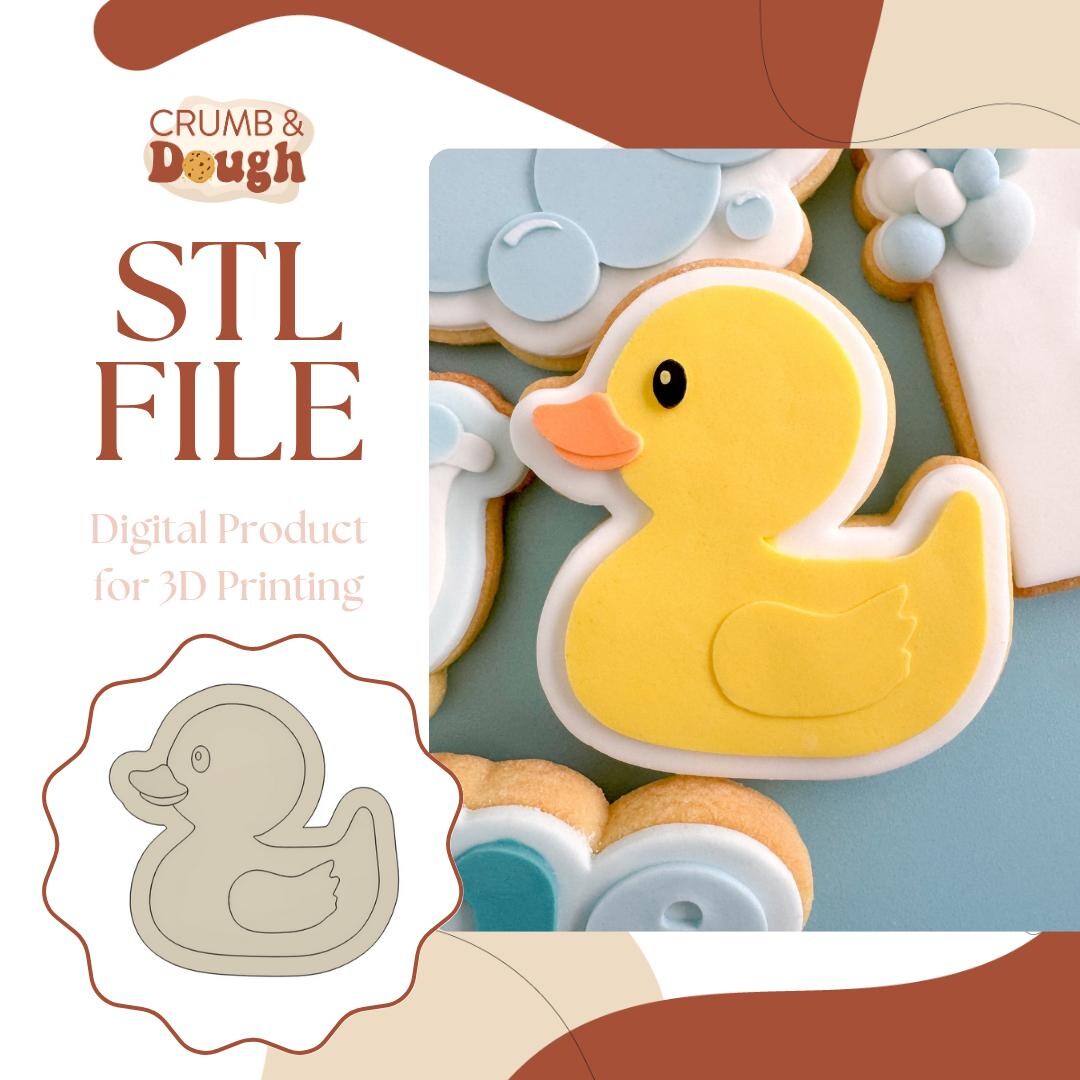 Rubber Ducky Cookie Stamp & Cutter STL File - Etsy
