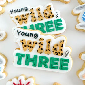 Young Wild and Three Cookie Stamp & Cutter STL File - Etsy