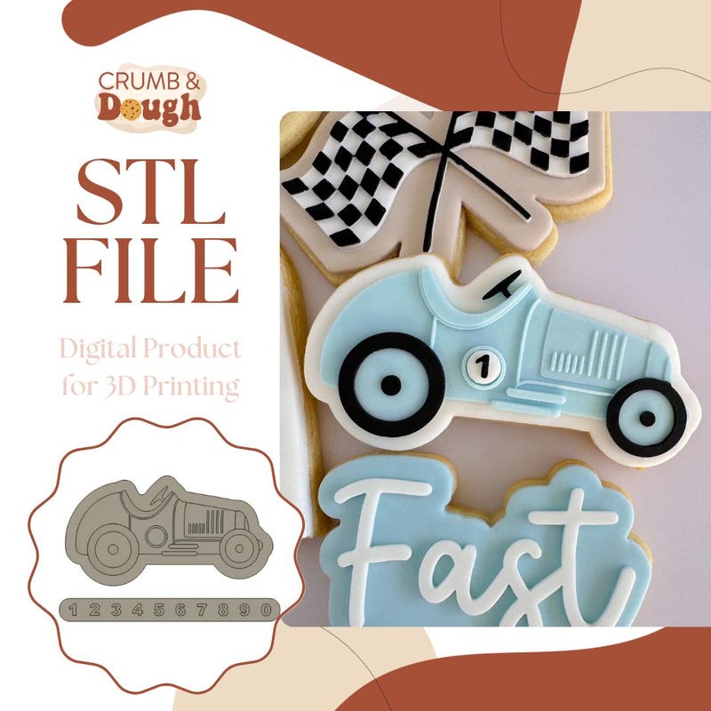 Vintage Car Cookie Stamp - Etsy