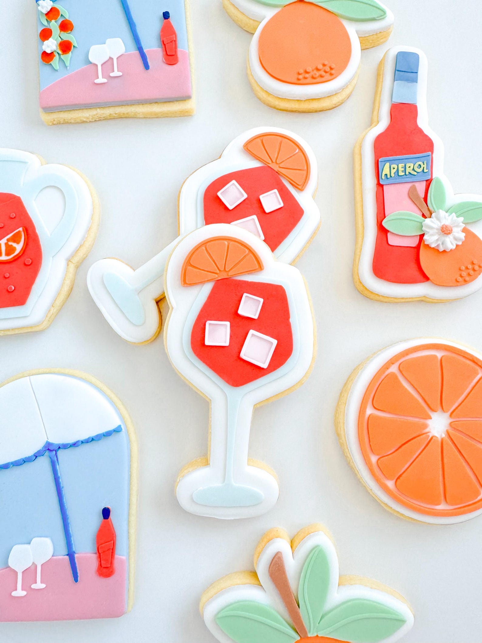 Aperol Spritz Cocktail Glass Cookie Stamp & Cutter STL File - Etsy