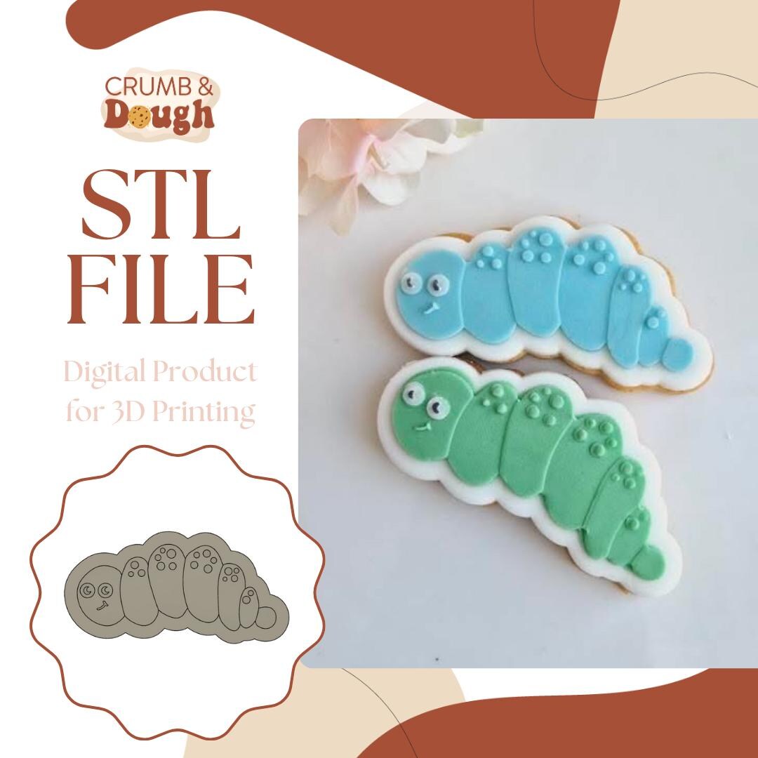 Happy Grub Cookie Stamp & Cutter STL File - Etsy
