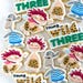 Young Wild and Three Cookie Stamp & Cutter STL File - Etsy
