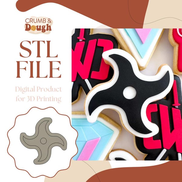 Ninja Star Cookies - Etsy