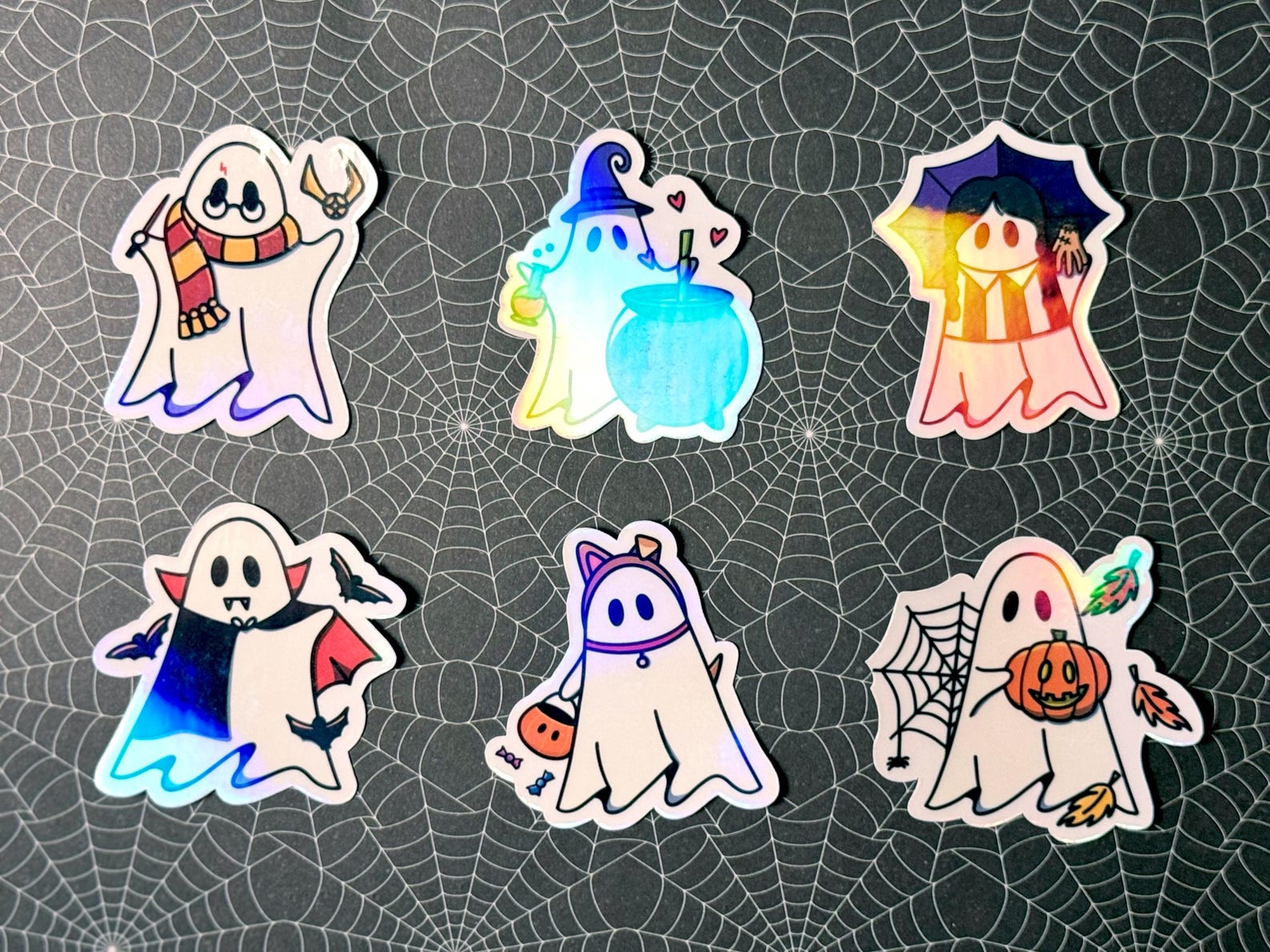 Cute Ghosts Vinyl Stickers, Cute Halloween Ghost Stickers, Ghost ...