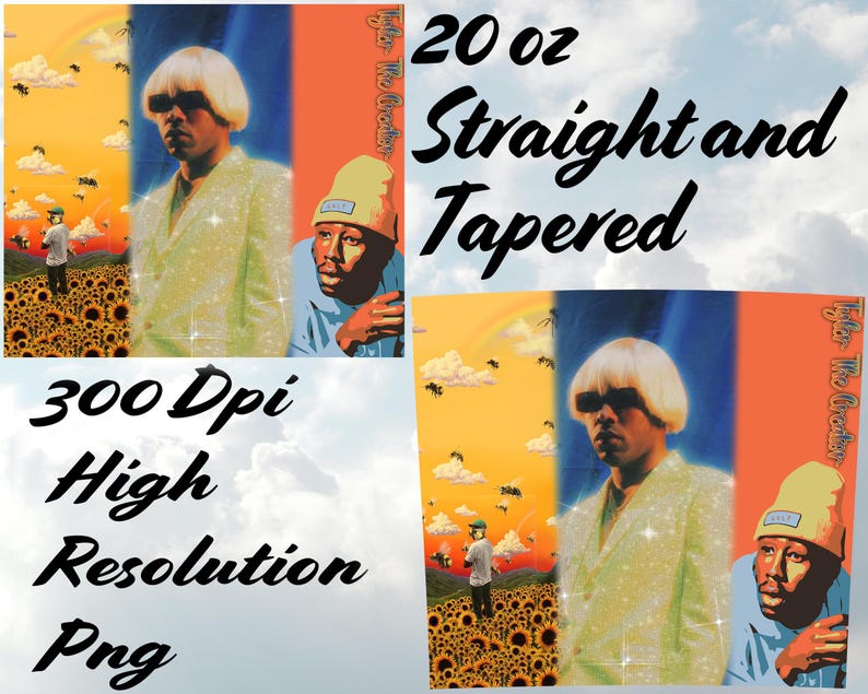 Tyler the Creator Tumbler 20 Oz Skinny Stitch Tumbler Sublimation ...