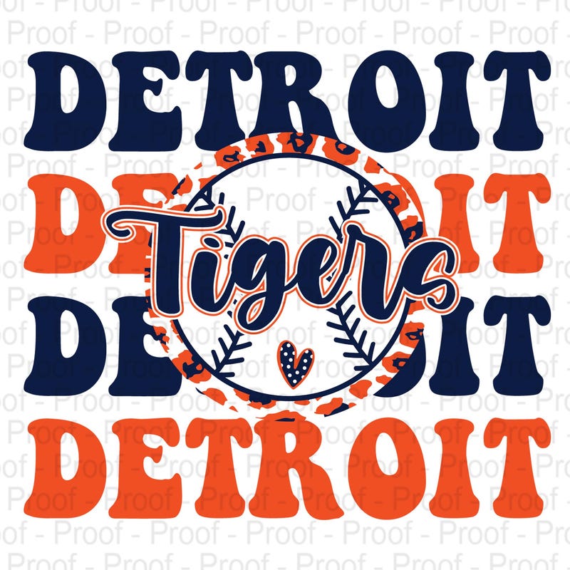 Detroit Tigers Svg - Etsy