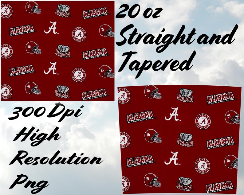 Alabama Tumbler Design, University Logo Digital Download, Distressed ...