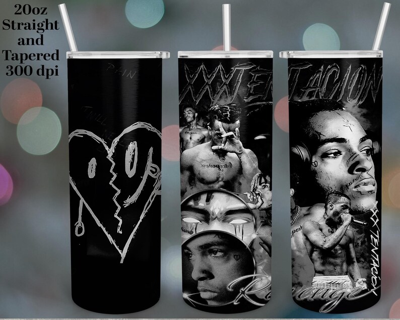 Xxxtentacion Tumbler 20 Oz Skinny Stitch Tumbler Sublimation Designs ...