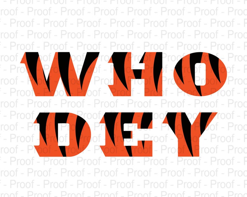 Bengals SVG, Who Dey SVG, Football SVG - Etsy